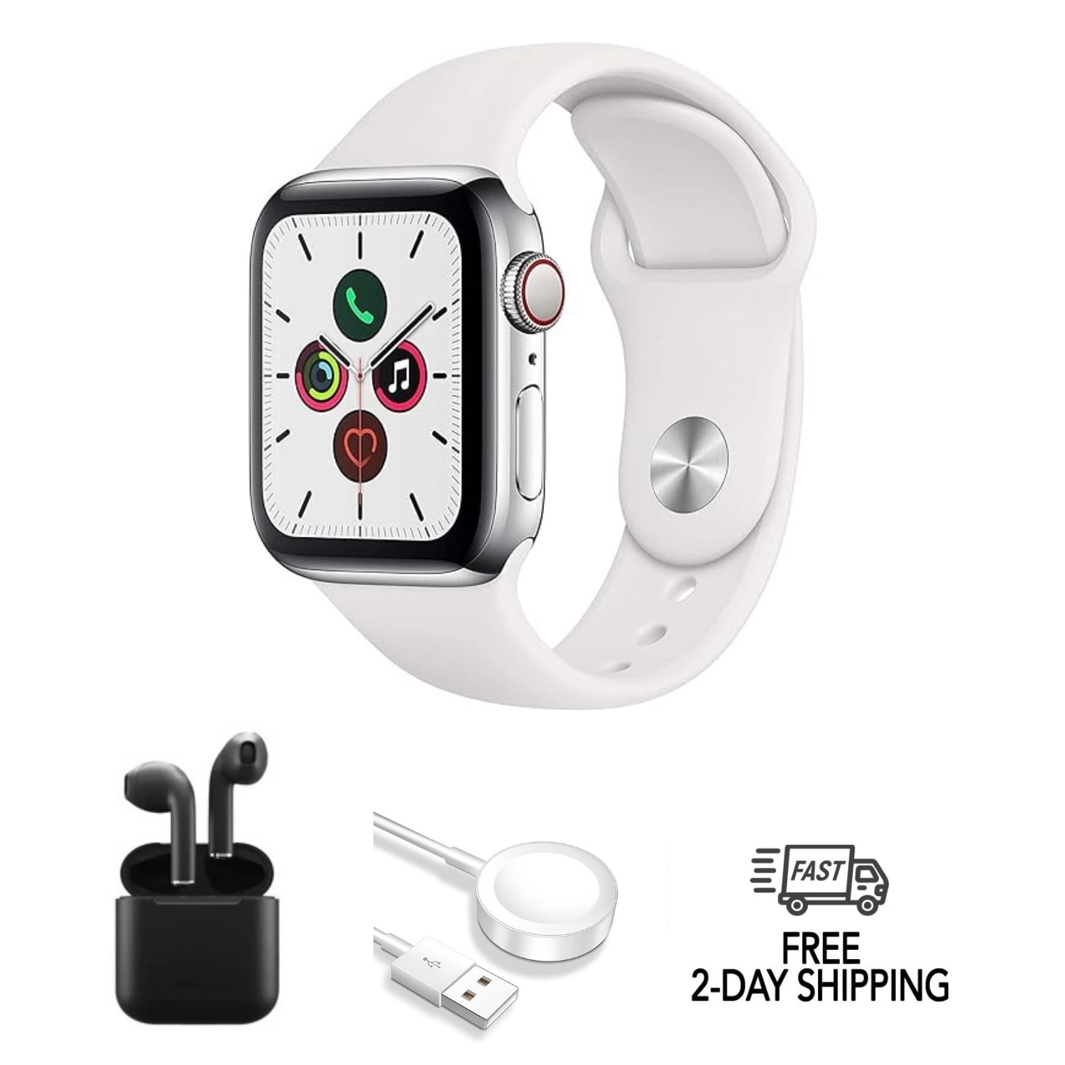 Pre-Owned Apple Watch Series 5 Titanium 40mm A2094 (GPS + Cellular ...