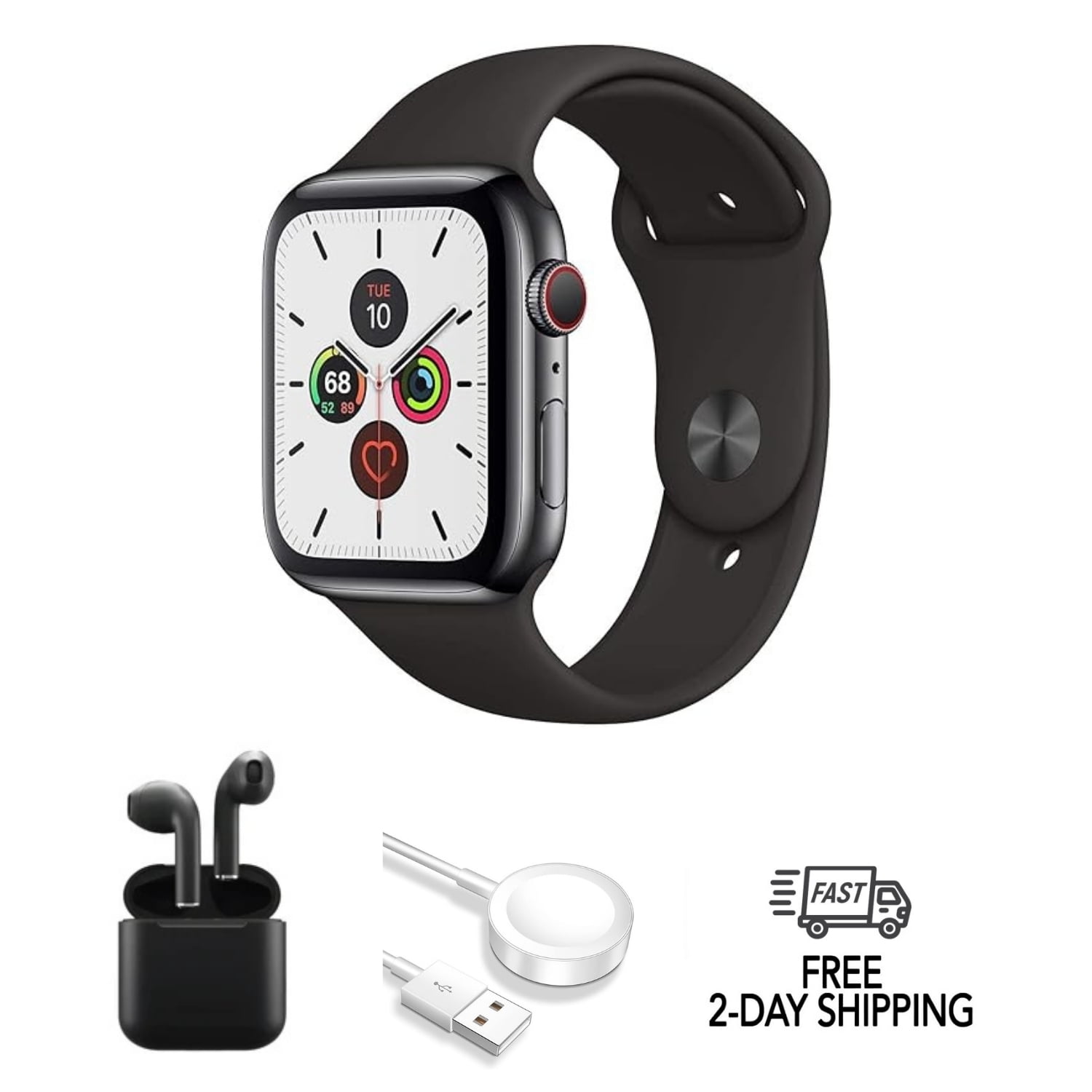 Pre-Owned Apple Watch Series 5 Titanium 40mm A2094 (GPS Only, No ...