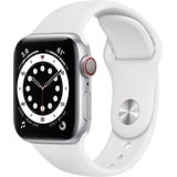 Apple Watch Series 6 GPS + Cellular, 44mm Silver Aluminum Case with ...