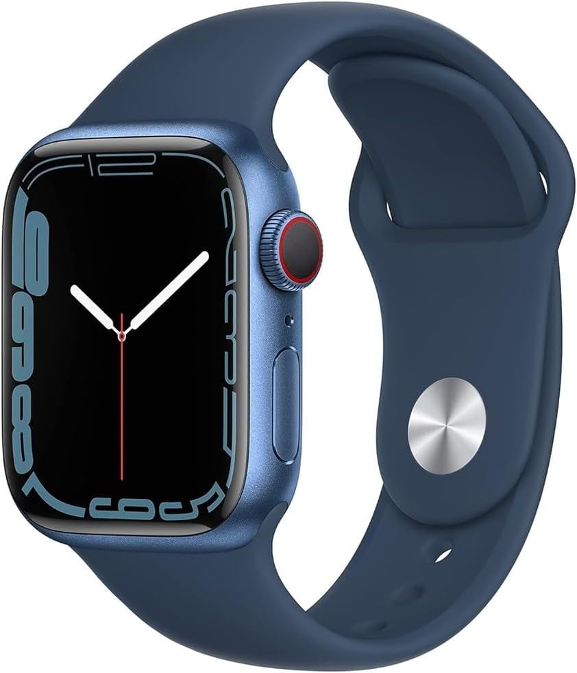 Pre-Owned Apple Watch Series 7 Aluminum 41 mm (GPS + Cellular) Blue - Walmart.com