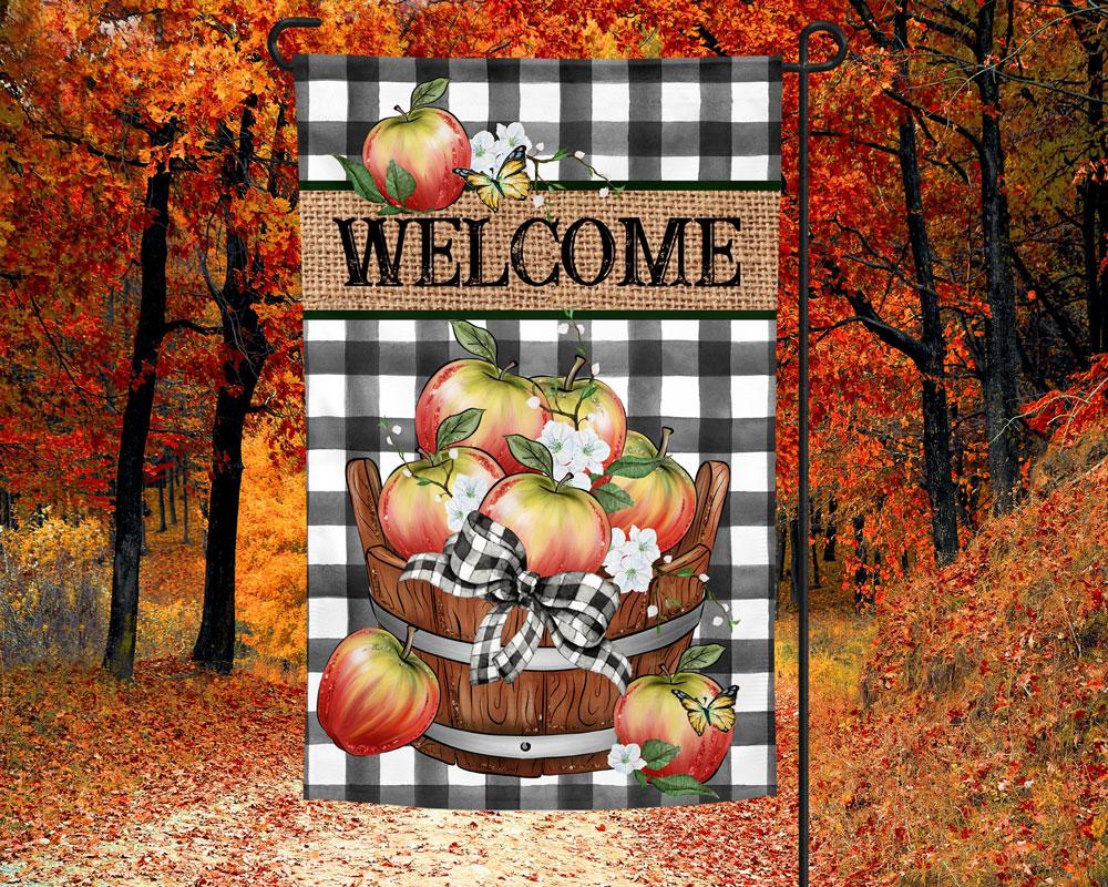 Apple Welcome Adorable Flag - Walmart.com