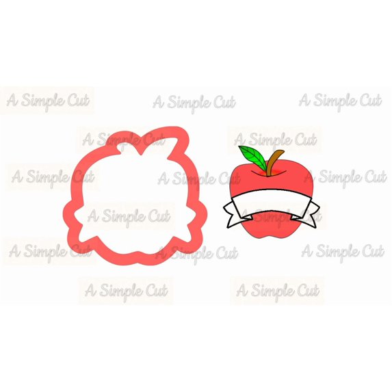 Apple With Banner Cookie Cutter - Walmart.com