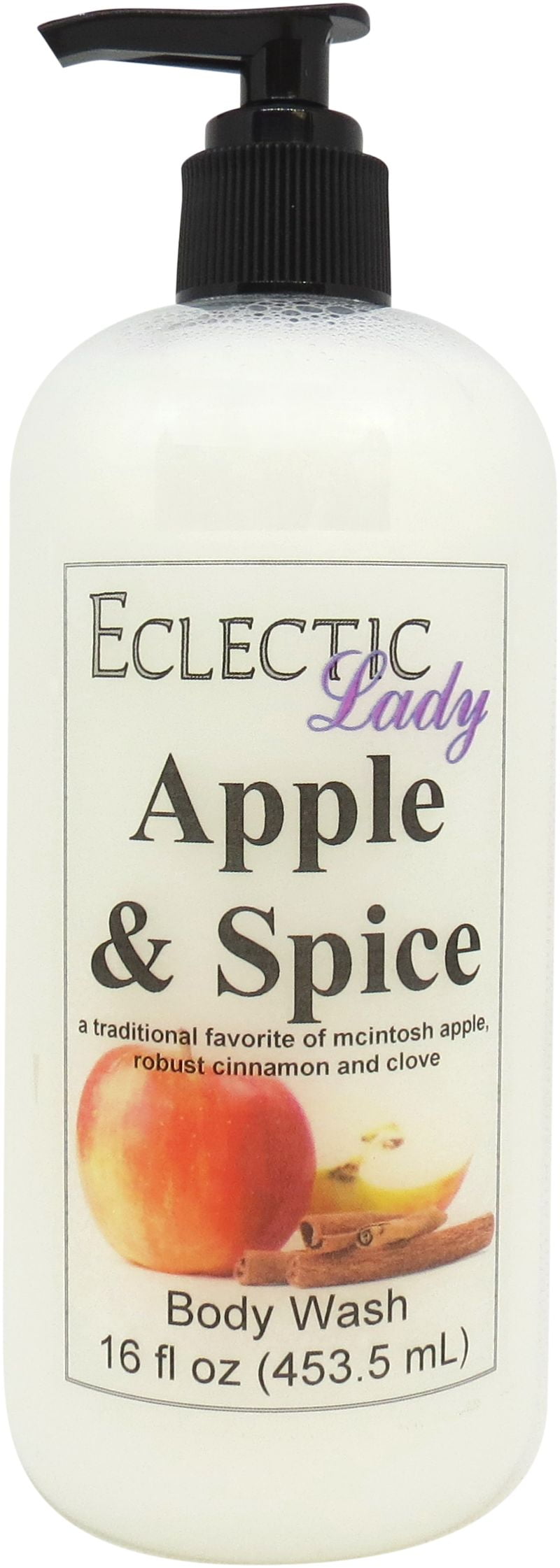 Apple and Spice Body Wash by Eclectic Lady, Liquid Shower Gel for Women ...