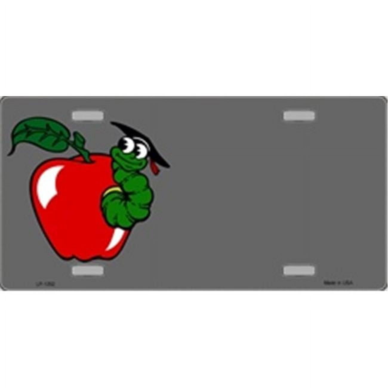 Apple for Teacher Offset License Plate Tags - Walmart.com