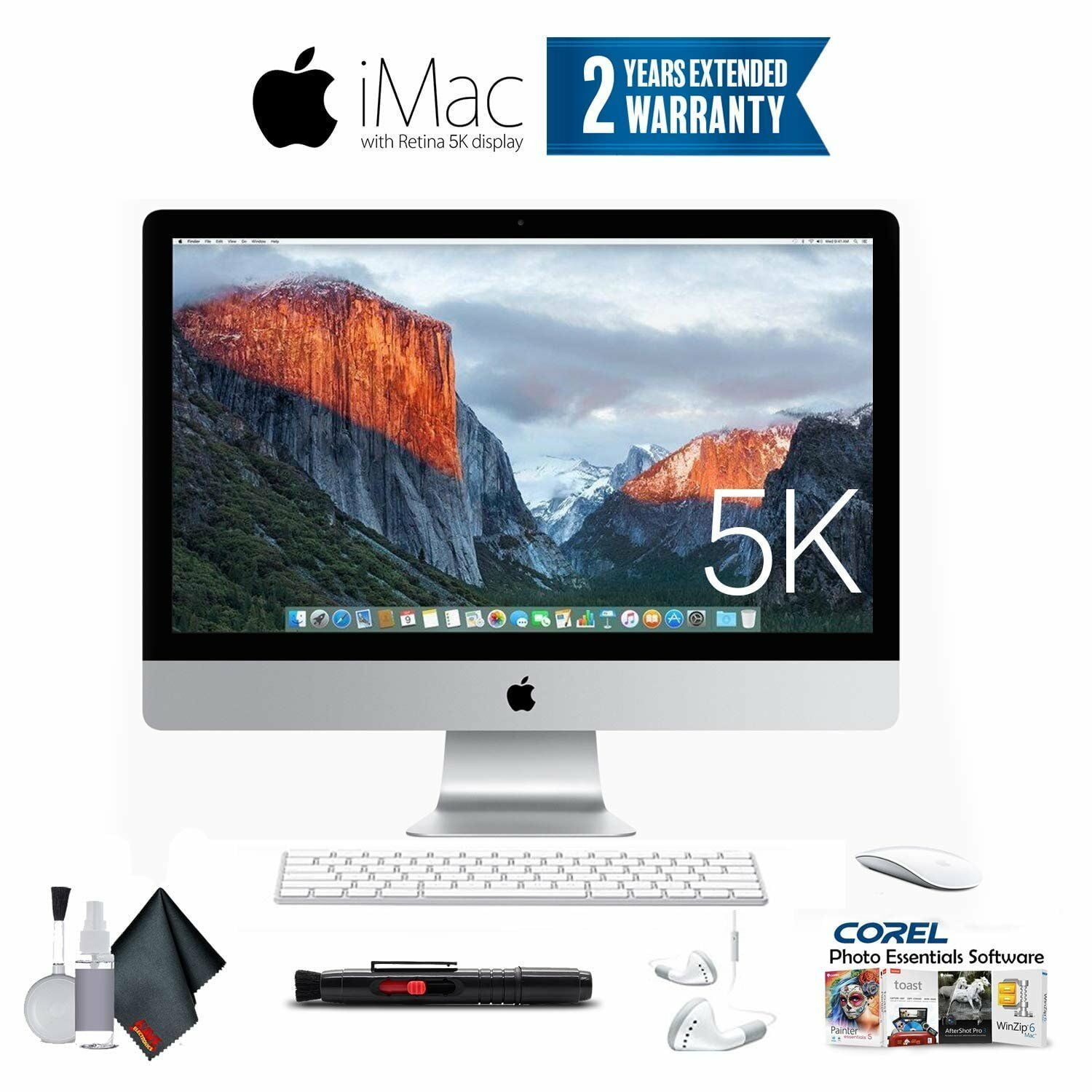 Apple iMac 27-Inch Retina 5K Desktop (3.3 GHz Intel Core i5, 8GB DDR3 ...