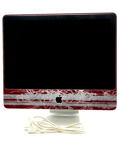 Apple iMac A1224 RED GRUNGE Laptop Skin - Walmart.com