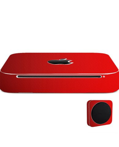 Apple iMac Mini A1347 RED CARBON FIBER Laptop Skin - Walmart.com