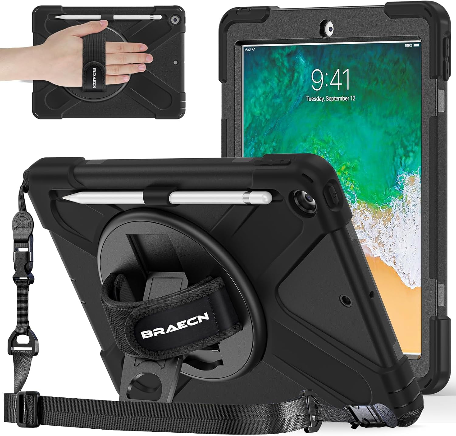 for Apple iPad 6th/ 5th Generation Case 9.7 Inch 2018/2017 Shockproof ...