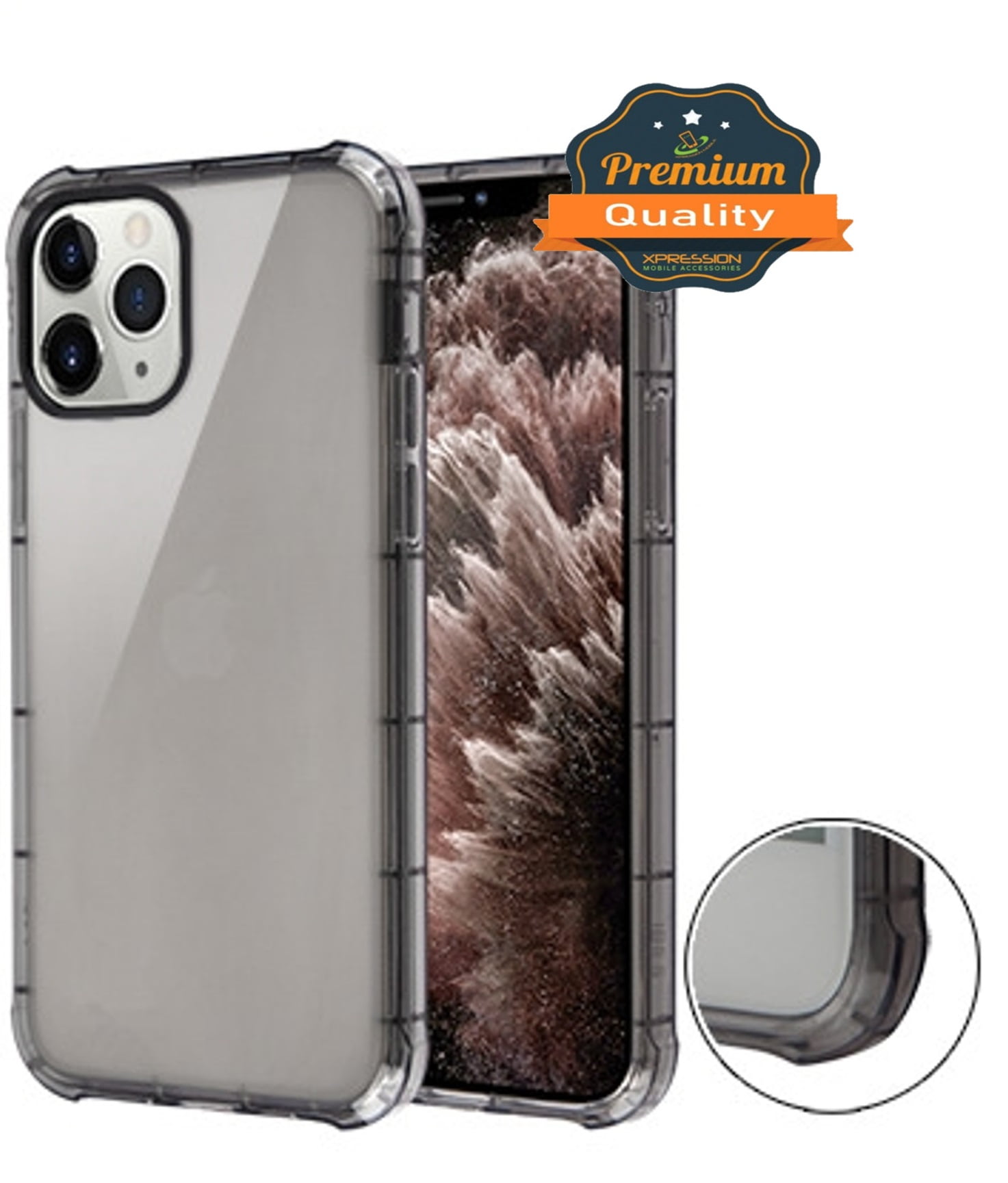 Apple iPhone 11 PRO MAX Phone Case Transparent Protective Hybrid Heavy ...