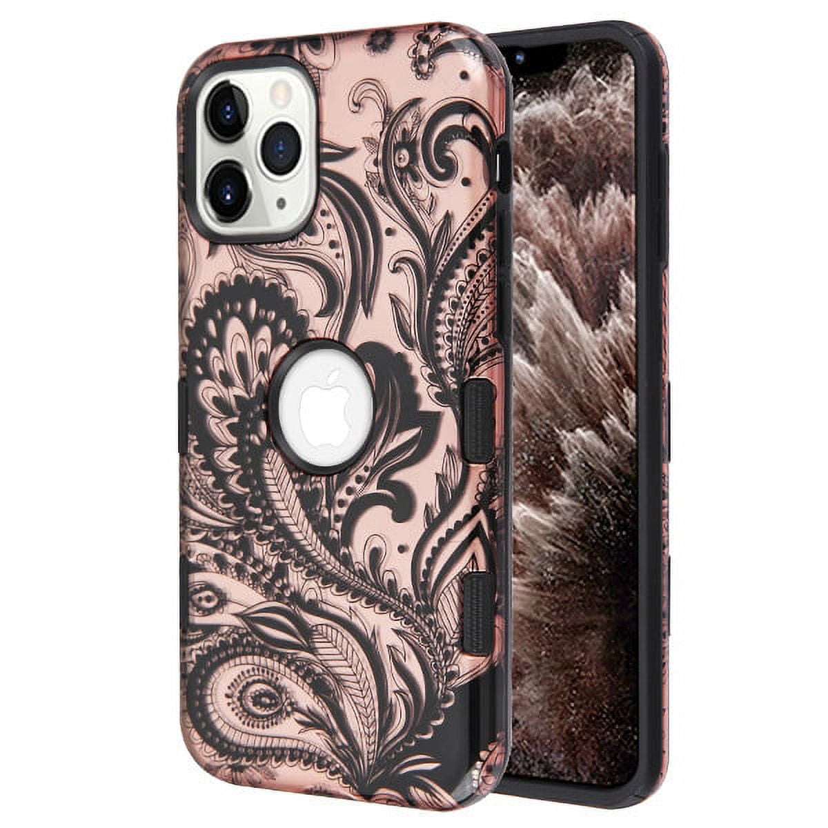Apple iPhone 11 PRO Phone Case Stylish Dual Layer Hard & TPU Rubber ...