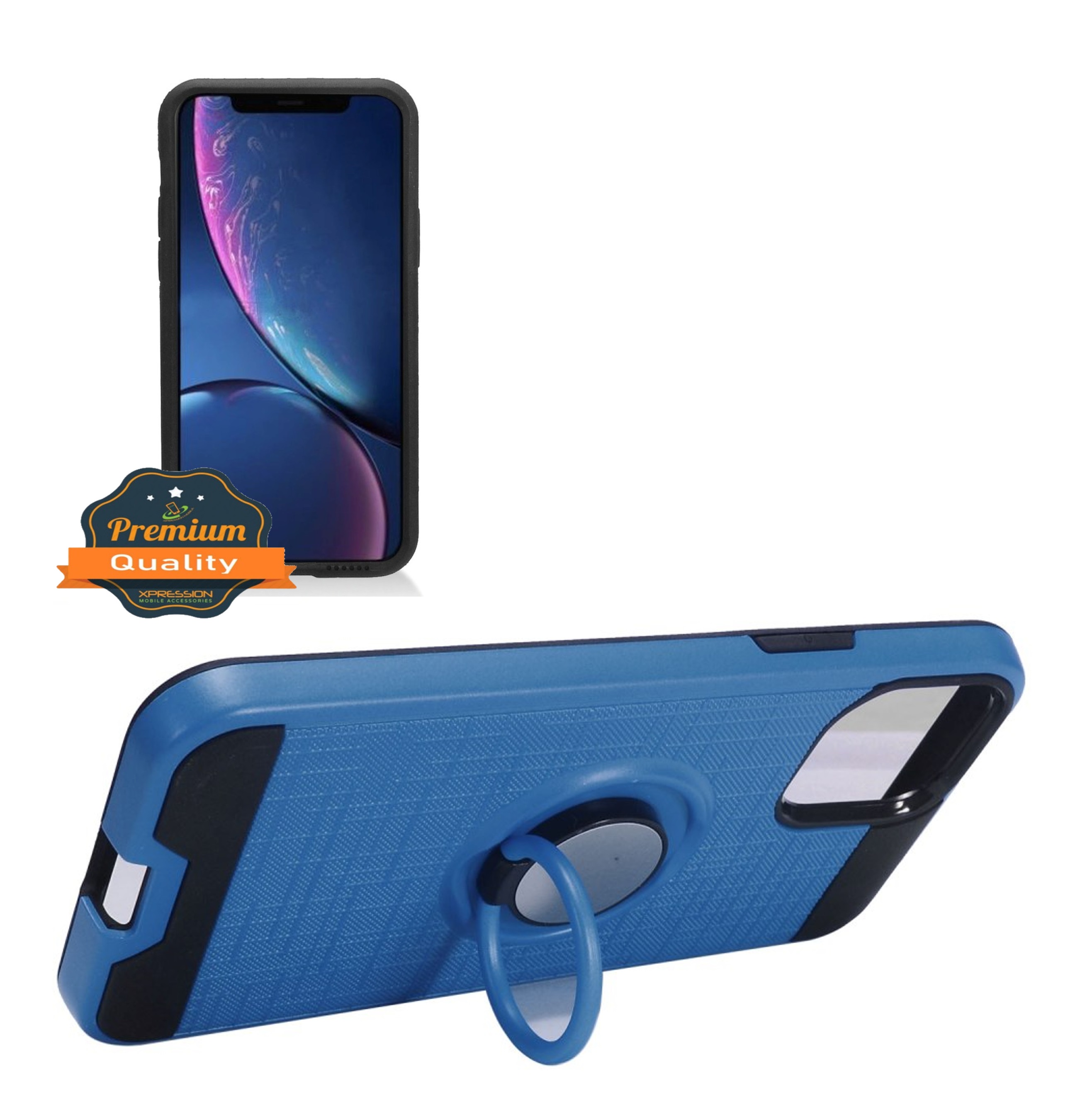 Apple iPhone 11 Phone Case with Ring Holder Kickstand, 360° Rotatable ...