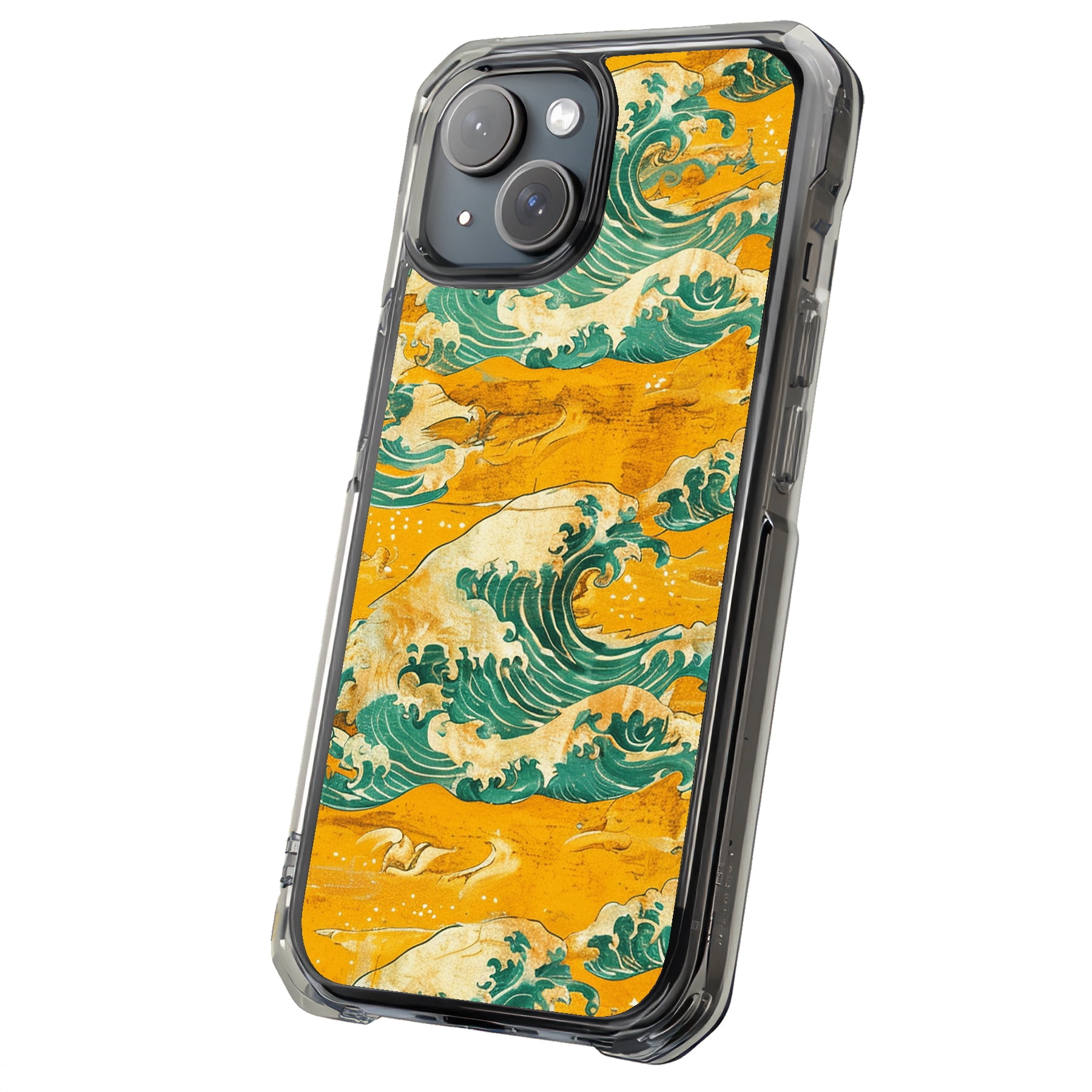 For Apple iPhone 11 Pro Max, MagSafe Rugged Case, Japanese Wave 5 Print ...