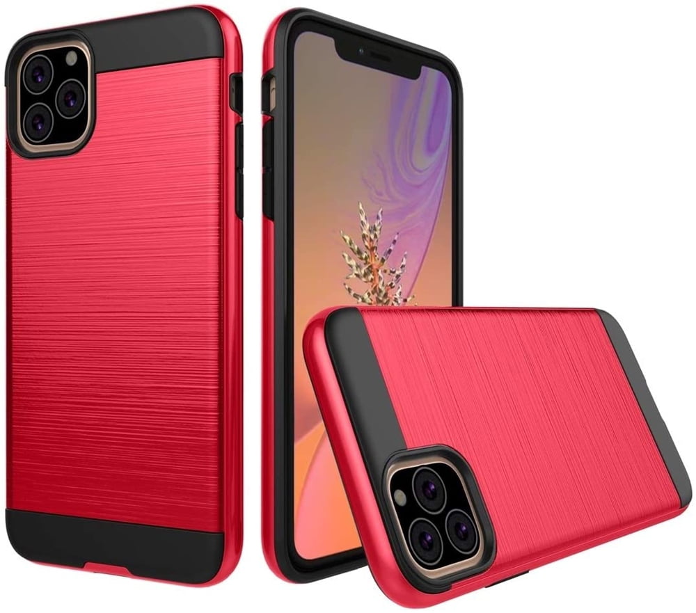 Apple iPhone 12, 12 PRO /6.1" Hybrid [Drop Protection] Armor Brushed ...
