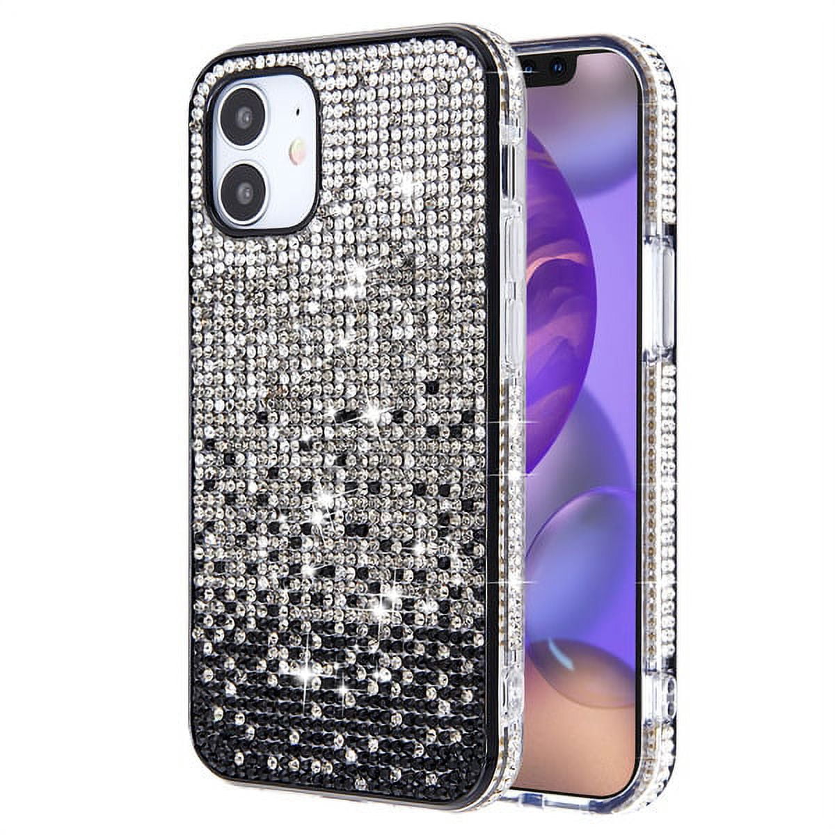 Apple iPhone 12 Mini /5.4" Bling Diamond Phone Case Mini Crystal 3D ...