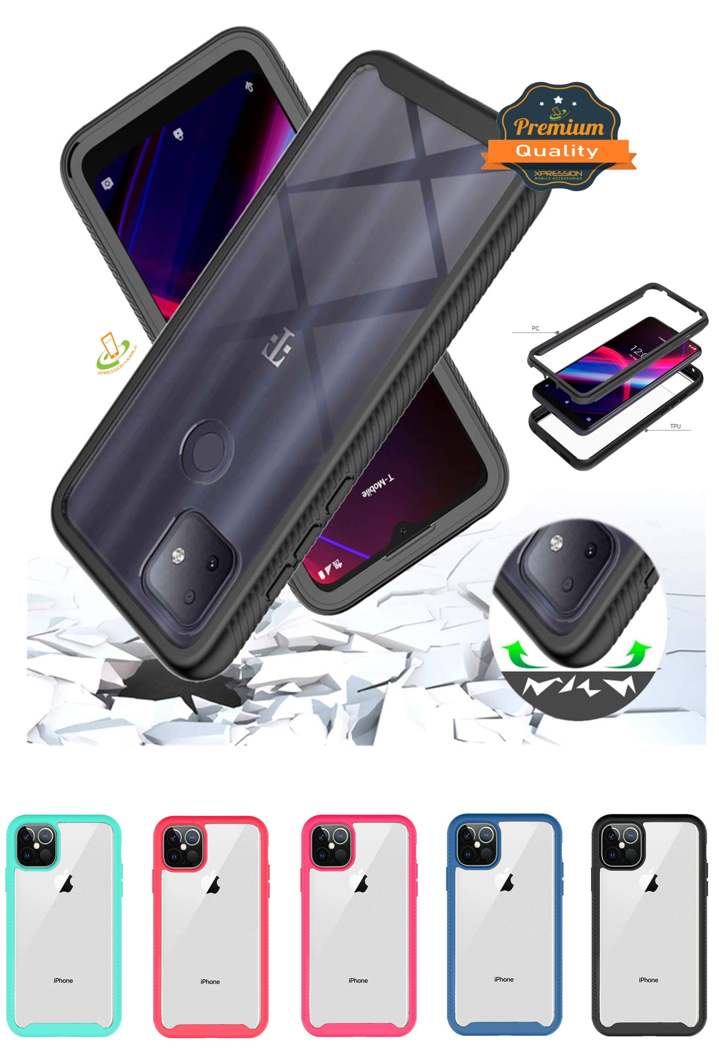 Apple iPhone 12 / iPhone 12 Pro (6.1") Phone Case Transparent Hybrid ...