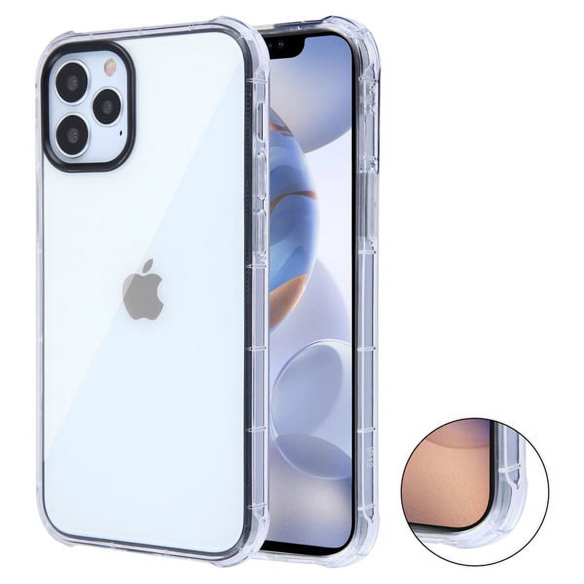 Apple iPhone 12 Pro Max /6.7" Phone Case Transparent Protective Hybrid ...