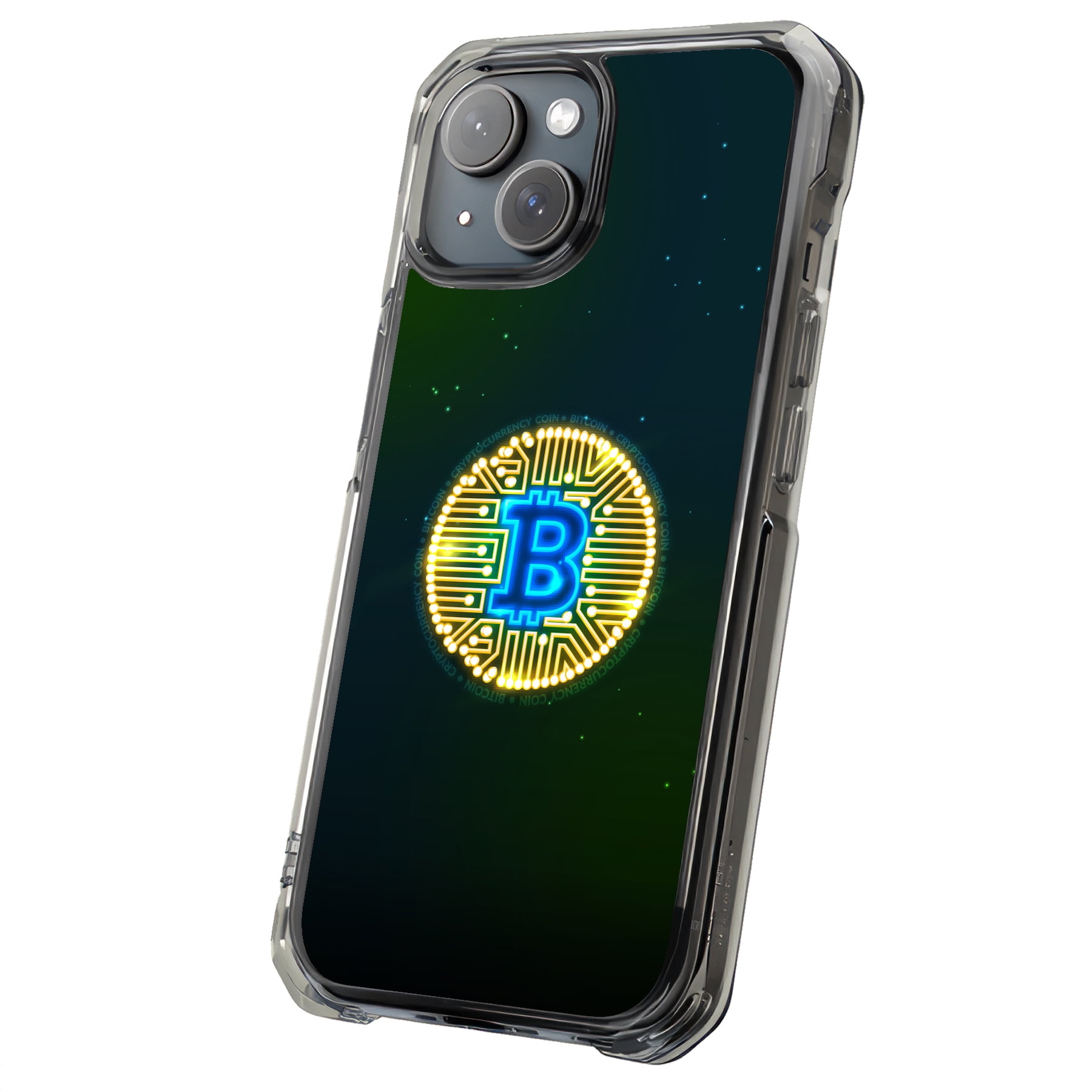 For Apple iPhone 12 Pro Max, MagSafe Rugged Case, Bitcoin Money 2 Print ...
