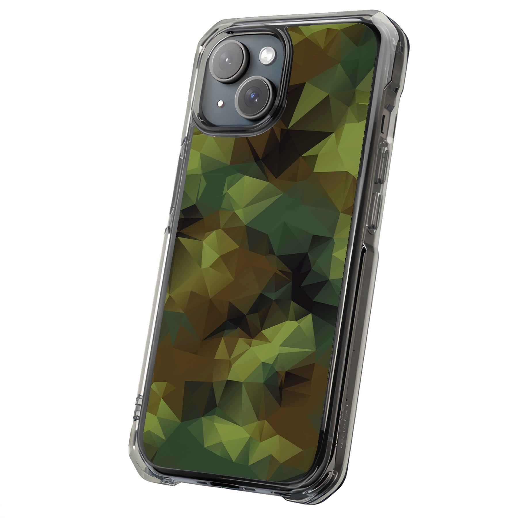 For Apple iPhone 12 Pro Max, MagSafe Rugged Case, Camo Triangular Print ...