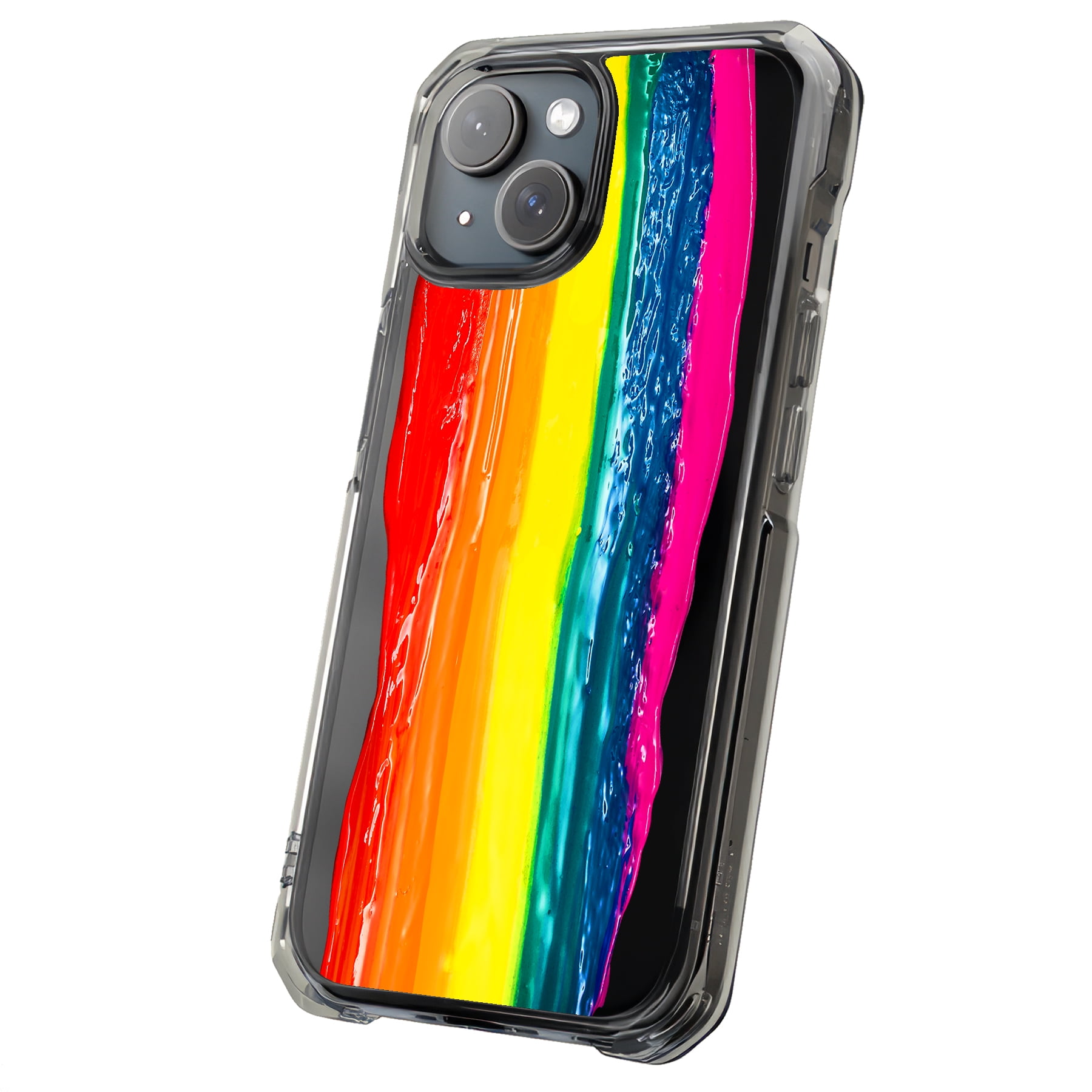 For Apple iPhone 12 Pro Max, MagSafe Rugged Case, Color Oil Paint Print ...