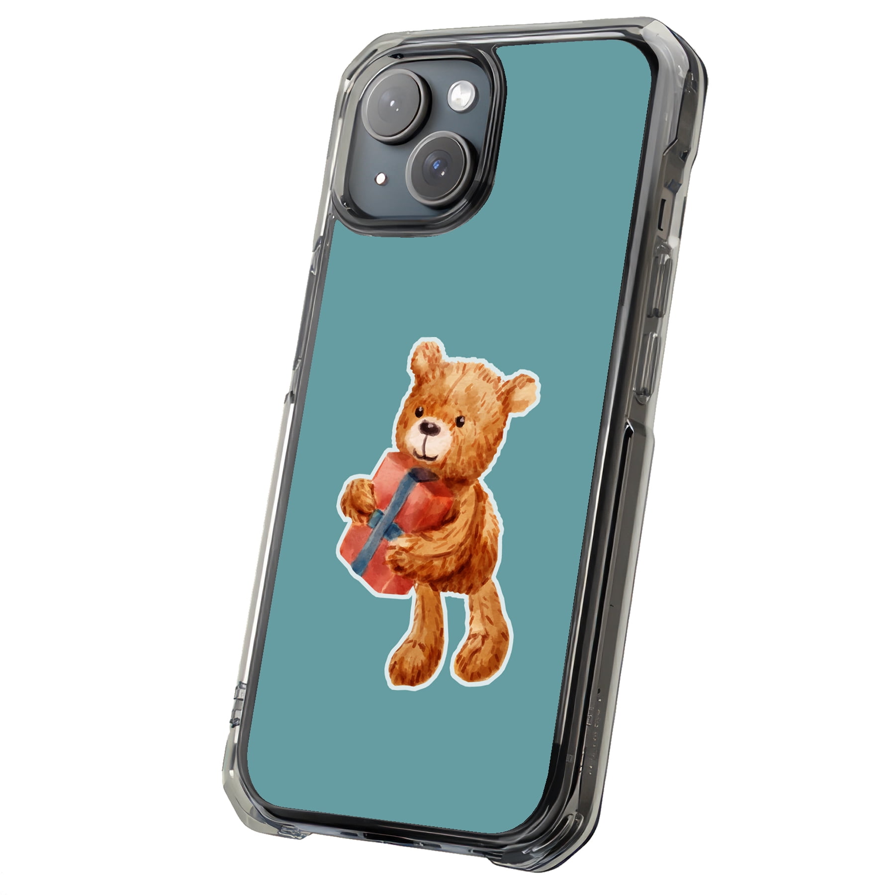 For Apple iPhone 12 Pro Max, MagSafe Rugged Case, Gift Teddy Bear Print ...