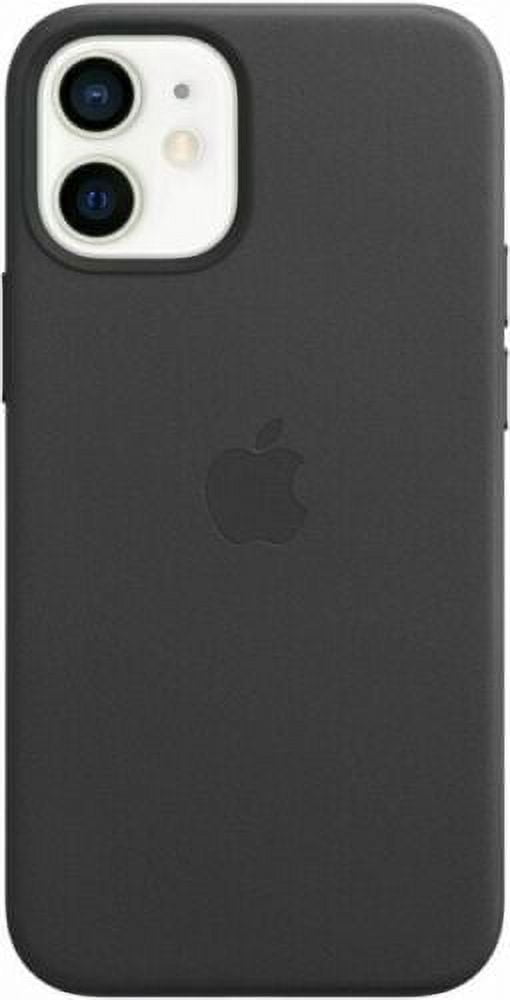 Apple iPhone 12 mini Leather case with MagSafe (MHKA3ZM/A) - Black ...
