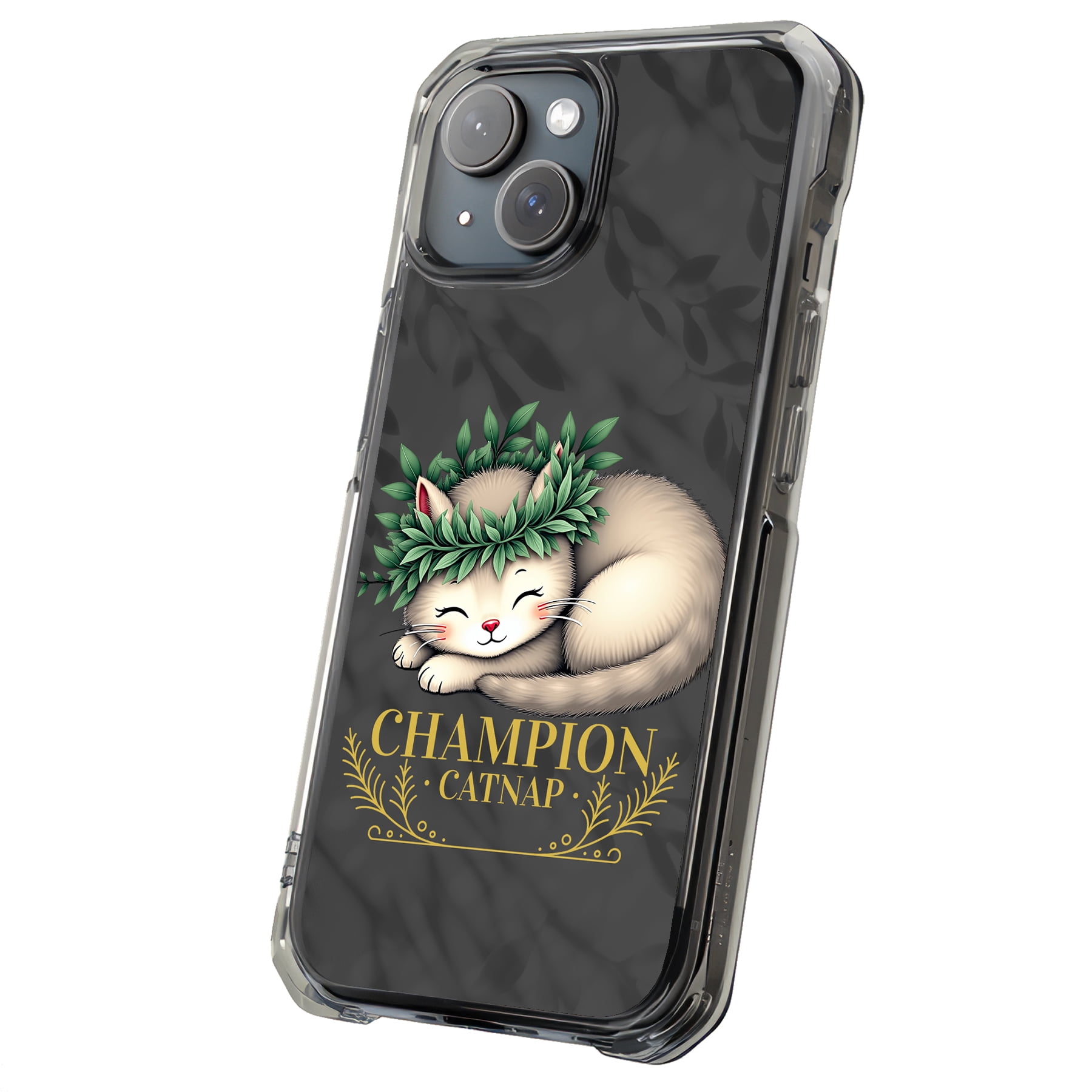 For Apple iPhone 16 Pro Max, MagSafe Rugged Case, Catnap Champion Print ...