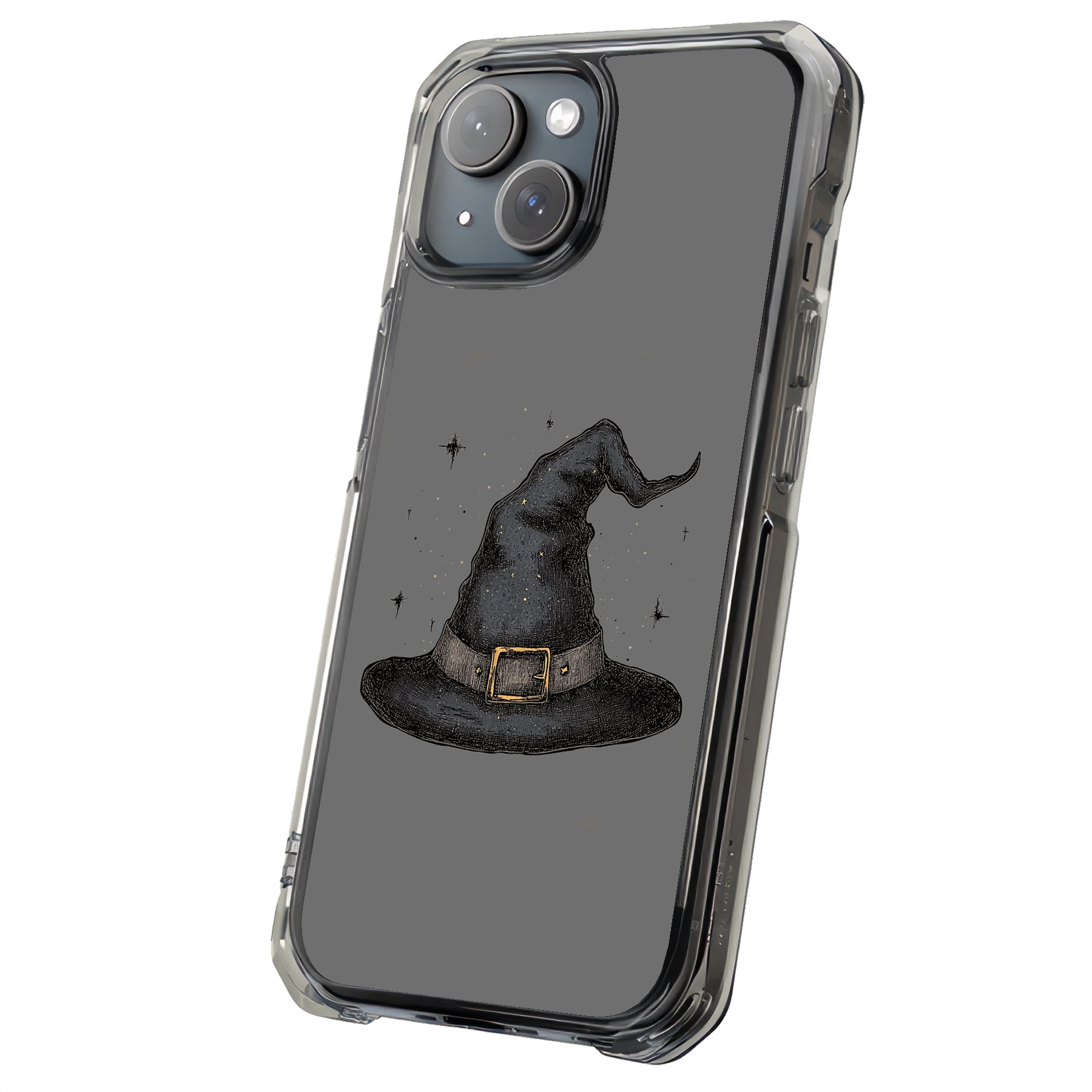 For Apple iPhone 16 Pro Max, MagSafe Rugged Case, Old Witch Hat 3 Print ...