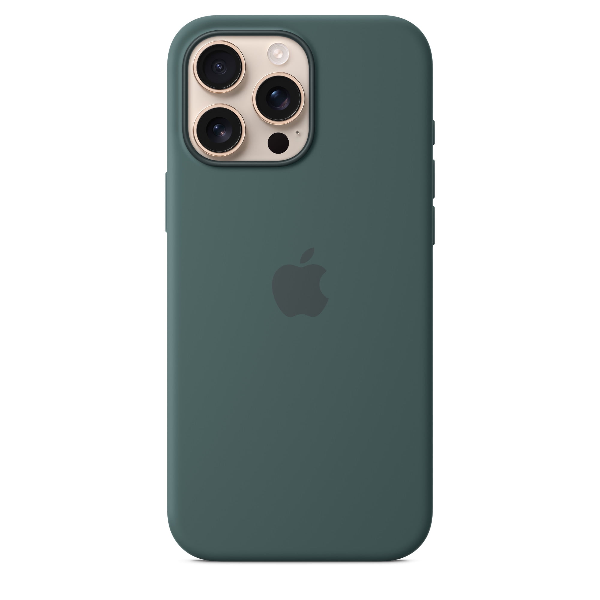 Apple iPhone 16 Pro Max Silicone Case with MagSafe - Lake Green ...