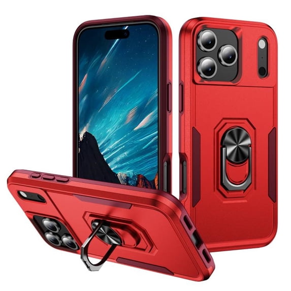 For Apple iPhone 17 Pro Case With 360° Rotation Metal Ring Holder ...