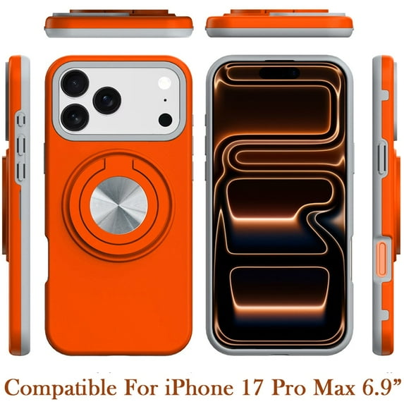 For Apple iPhone 17 Pro Max Metal Matte Hybrid with Invisible ...