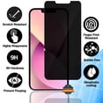 For Apple iPhone 17 Tempered Glass Privacy Screen Protector, Anti-Spy ...