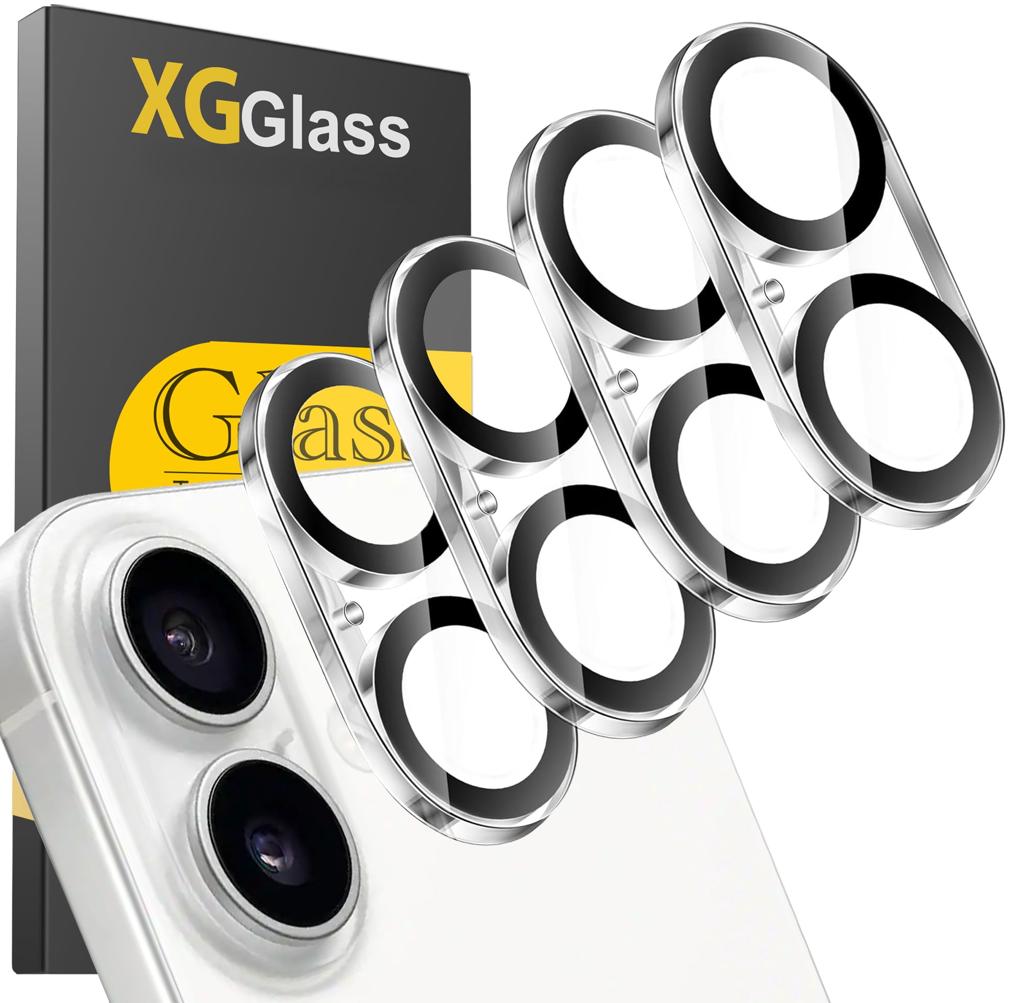 Apple iPhone 17 / iPhone 16 / iPhone 16 Plus Camera Lens Protector, 4 ...