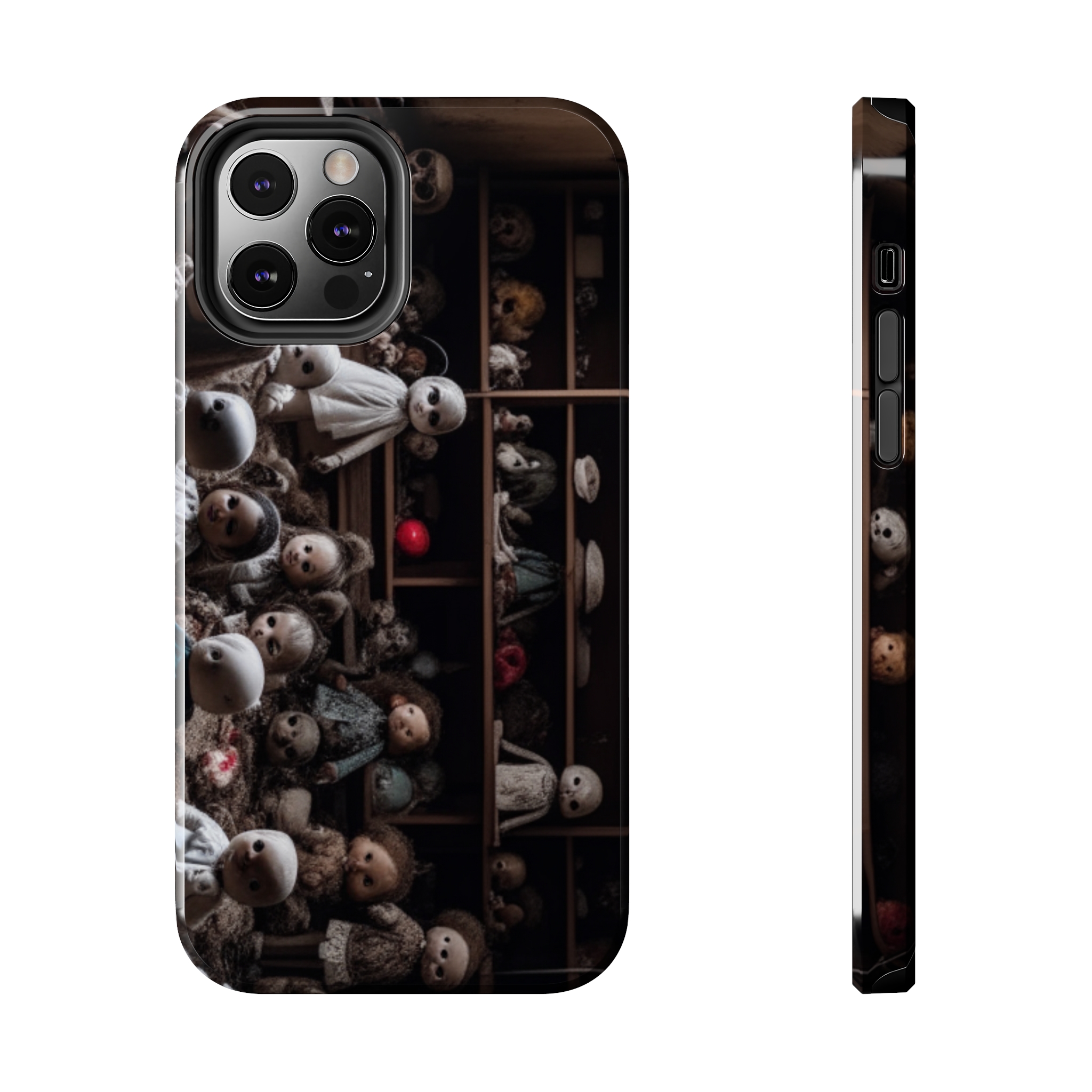 Apple iPhone 7 8 X 11 12 13 14 Spooky Baby Dolls Creepy Tough Phone ...
