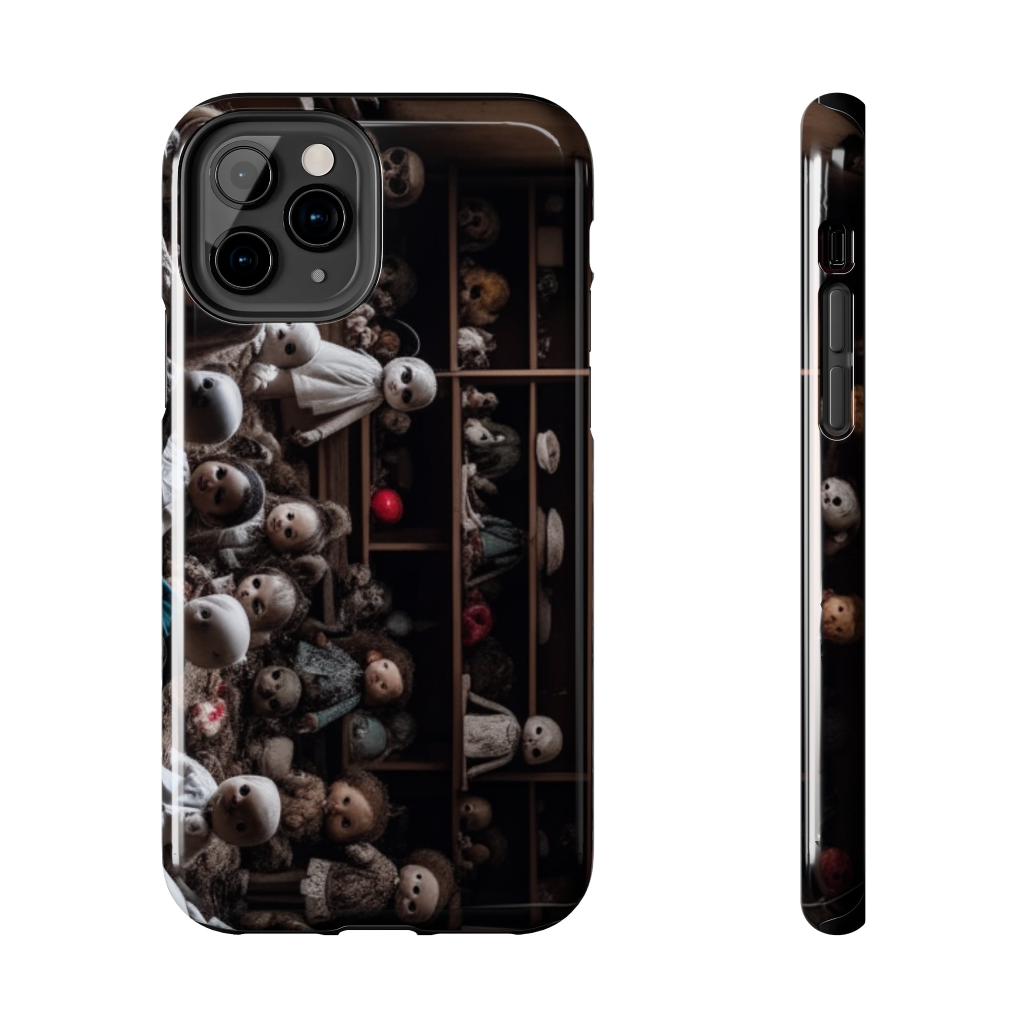 Apple iPhone 7 8 X 11 12 13 14 Spooky Baby Dolls Creepy Tough Phone ...