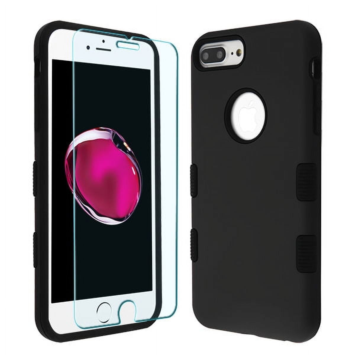 Xpression iPhone 8 Plus, 7 Plus, 6S Plus, 6 Plus Case, Black Shockproof ...