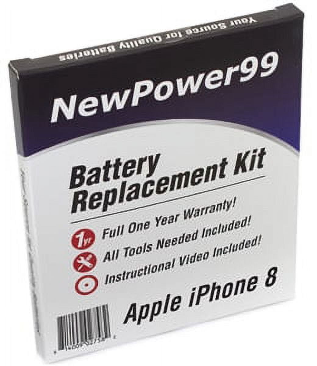 Apple iPhone 8 Battery Replacement Kit with Tools, Video Instructions ...