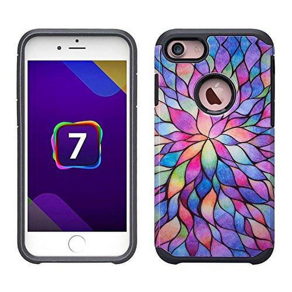 Apple iPhone 8 Case Cover, Slim Hybrid Dual Layer Shock Resistant Case ...