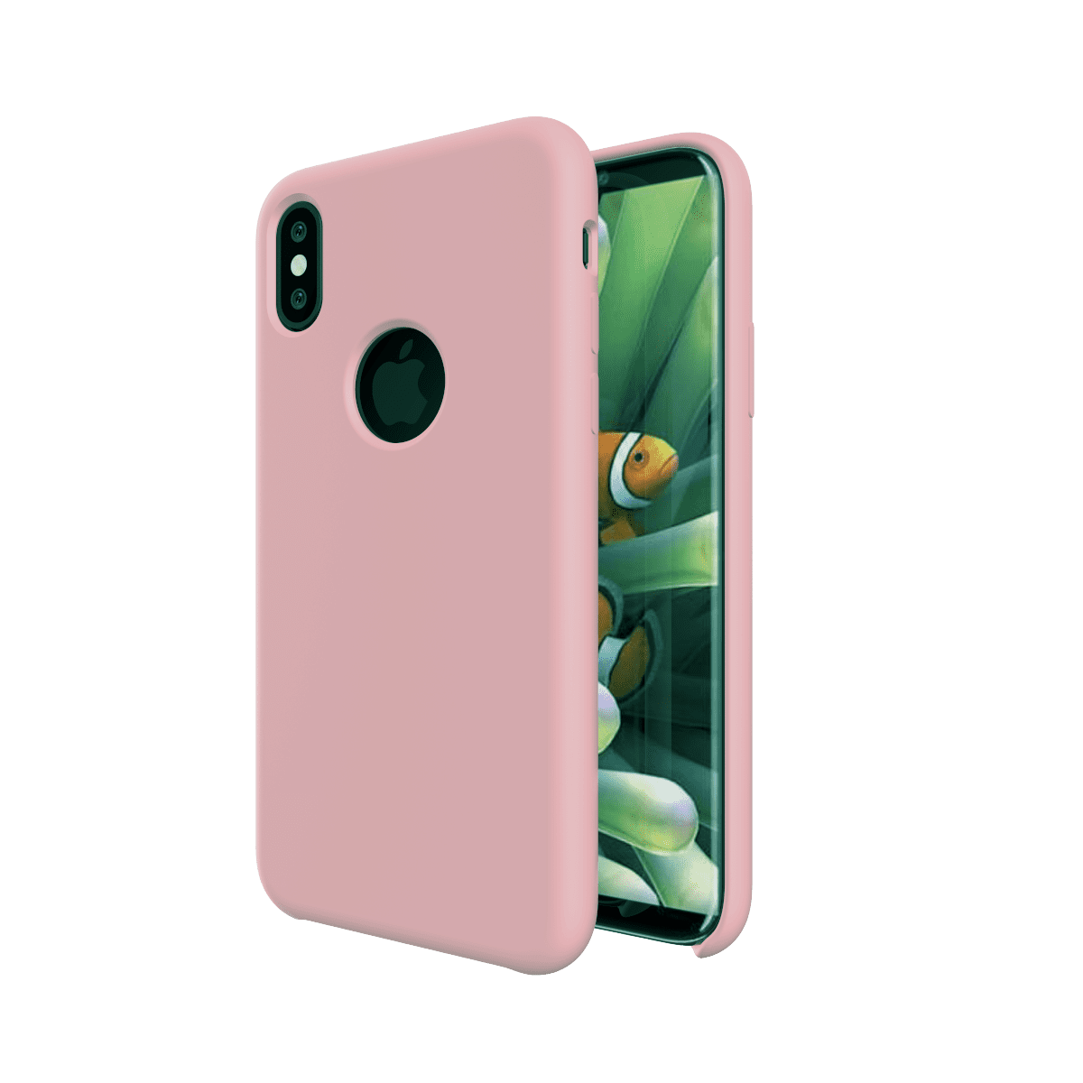 Apple iPhone X Case, Silicone Finish, PC Backcover, Shock Absorbing ...