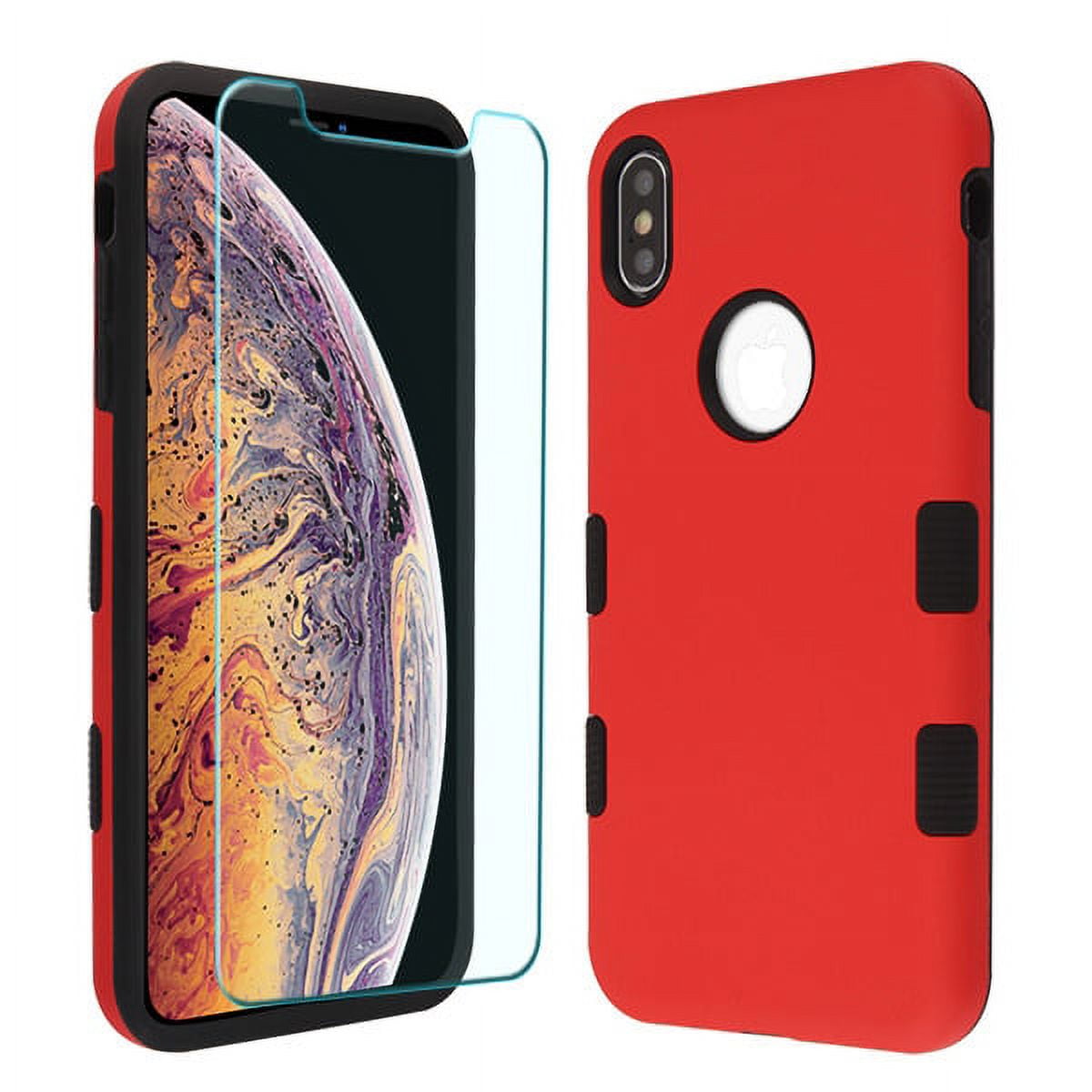 Apple iPhone XS Max (6.5") Phone Case & Screen Protector [2 in 1 Bundle ...