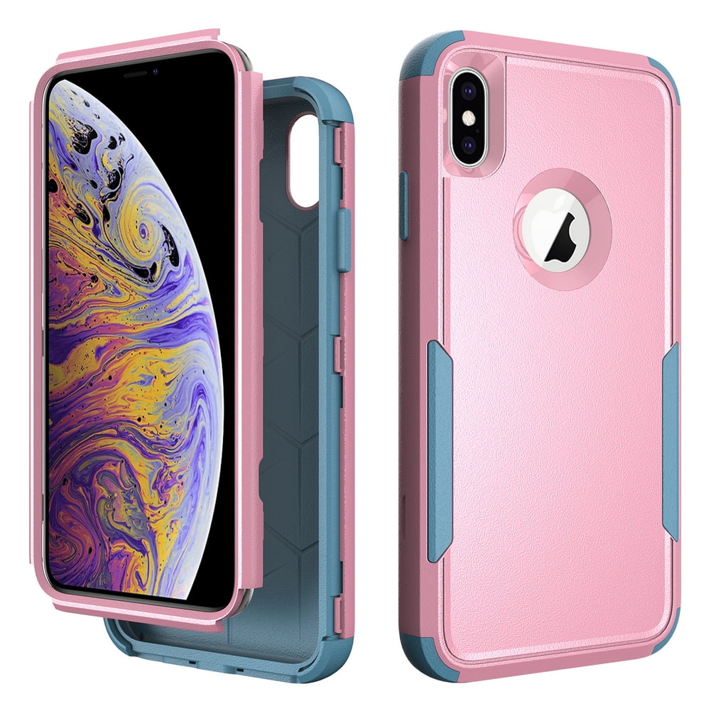 Apple iPhone XS Max Heavy Duty Defender Case, YIQIMAI Hybrid Rugged ...