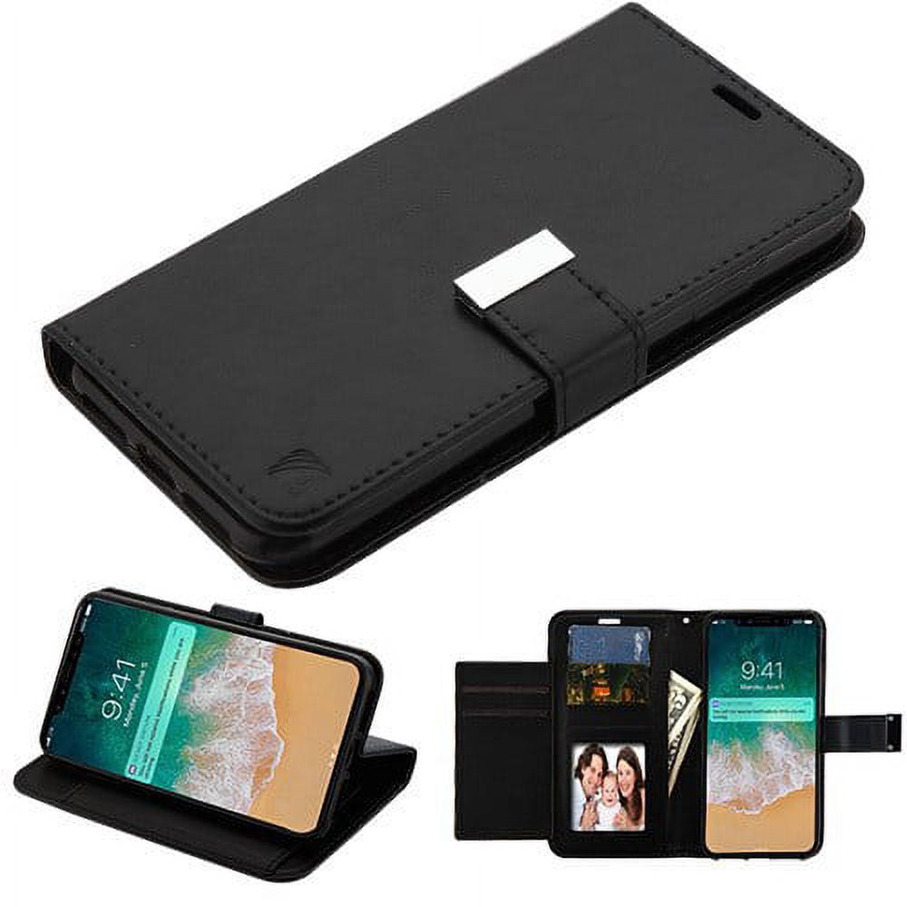 Apple iPhone Xs Max (6.5 Inch) Phone Case Leather Flip Credit Card ...