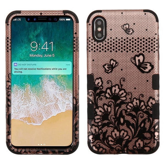 Apple iPhone Xs Max (6.5 in) Phone Case Tuff Hybrid Shockproof Impact ...