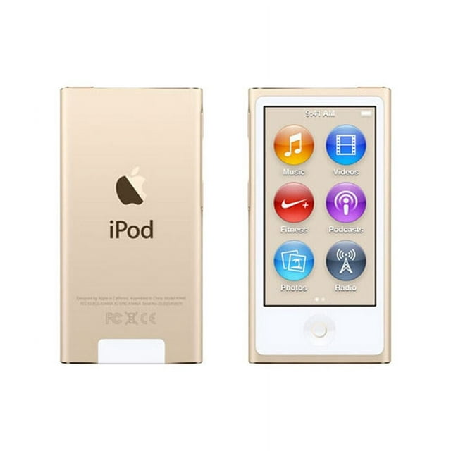 Pre-Owned Apple iPod Nano 8th Gen 16GB Gold MP3 Player 1 Year CSP ...