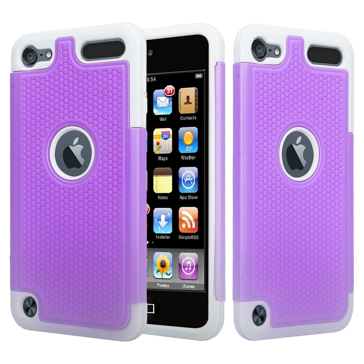 Apple iPod Touch 5 / Touch 6 7 Case, Heavy Duty Dual Layer Armored ...