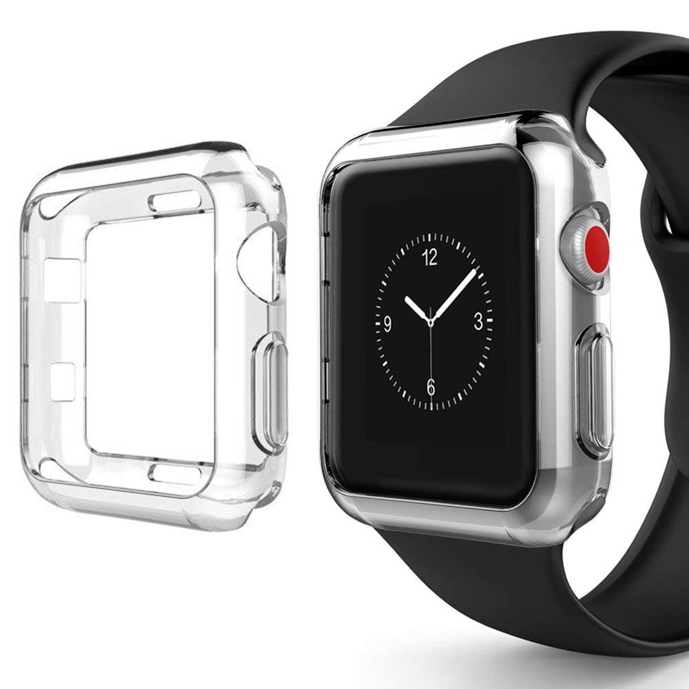 Apple iWatch 44 Soft Transparent Protective Bumper Case Clear - Walmart.com