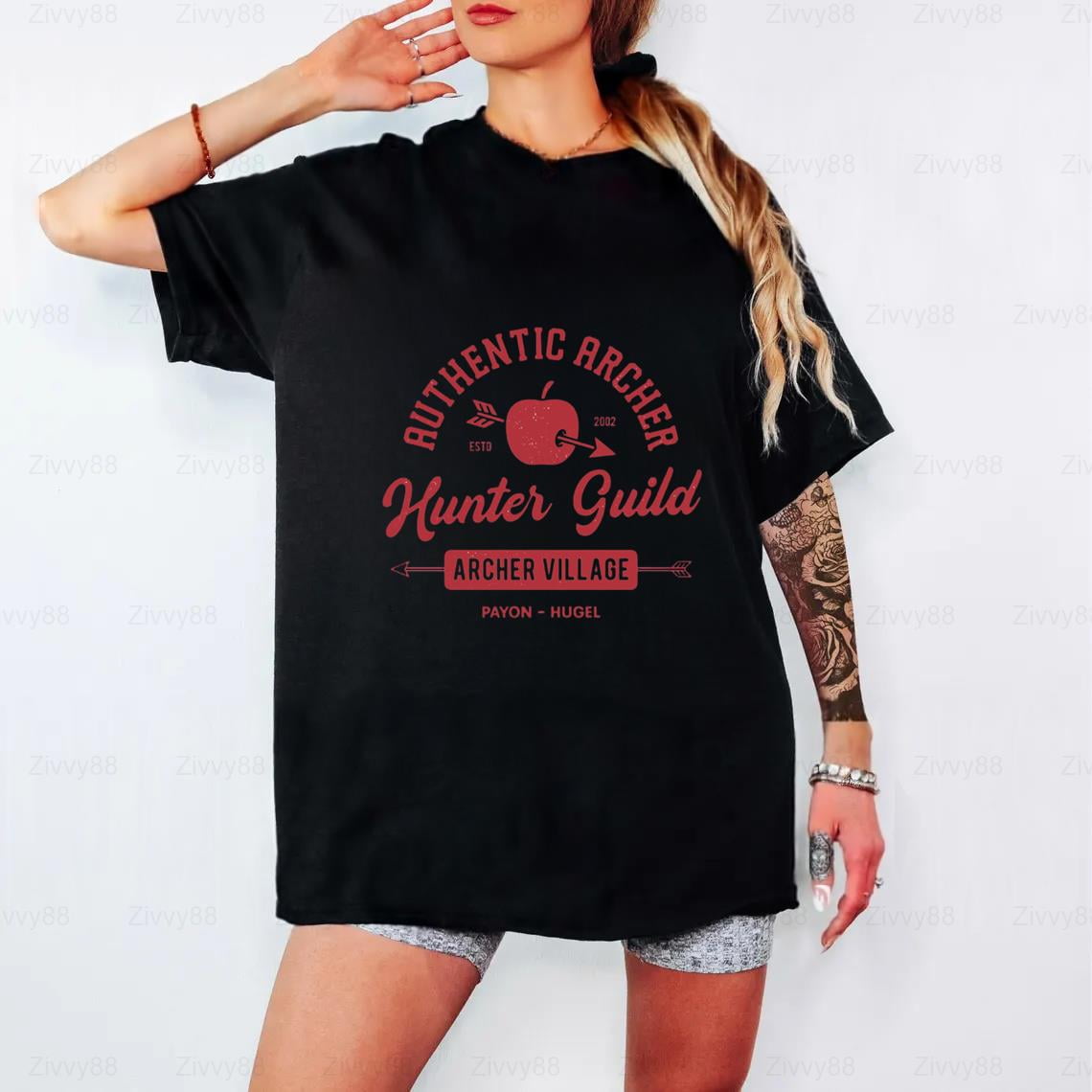 Apple of Archer T-shirt with Fantasy Crest and Archer Power, for men & women, up to size 5XL ...