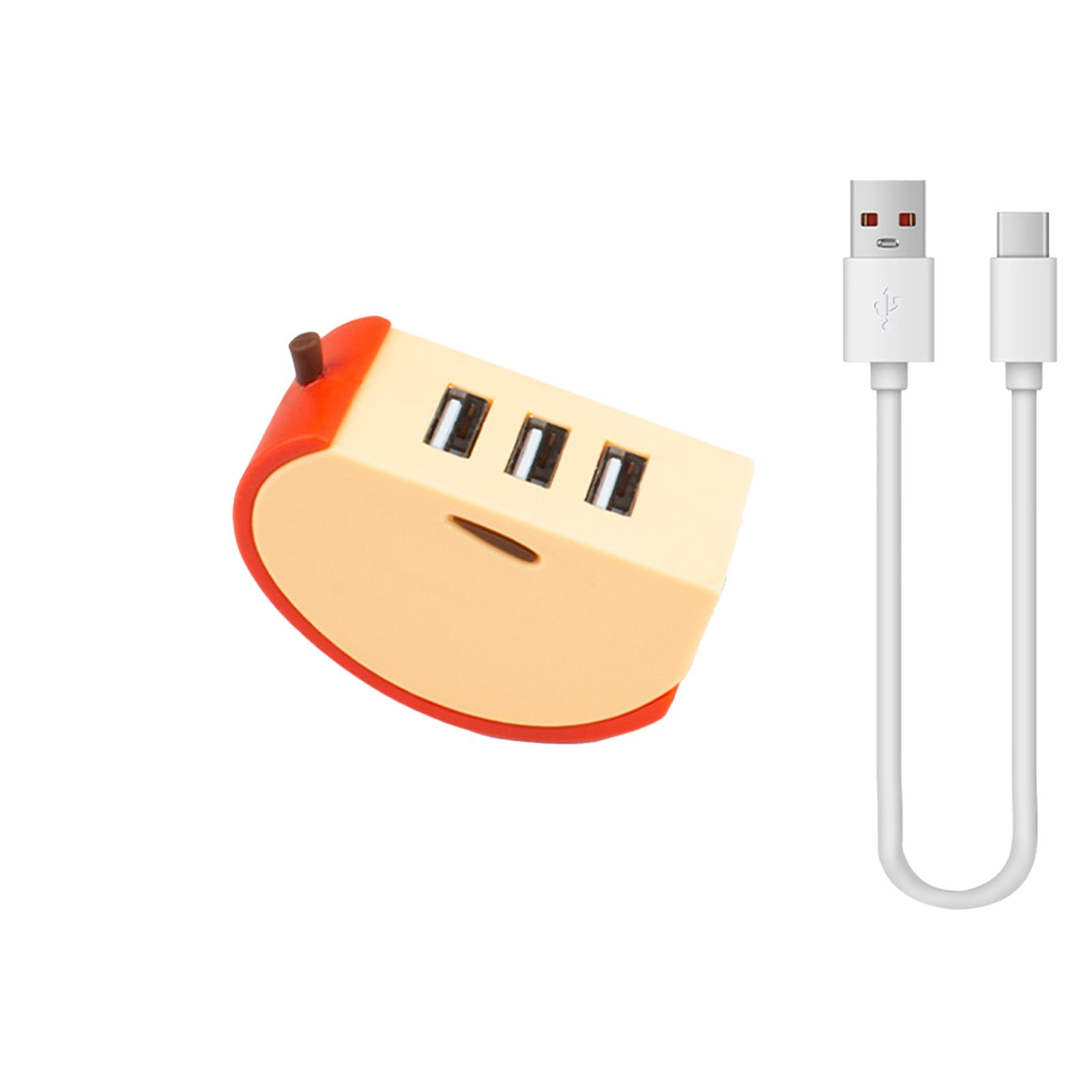 Apple-shaped 3-Port USB Hub,Multifunctional Laptop Splitter With ...