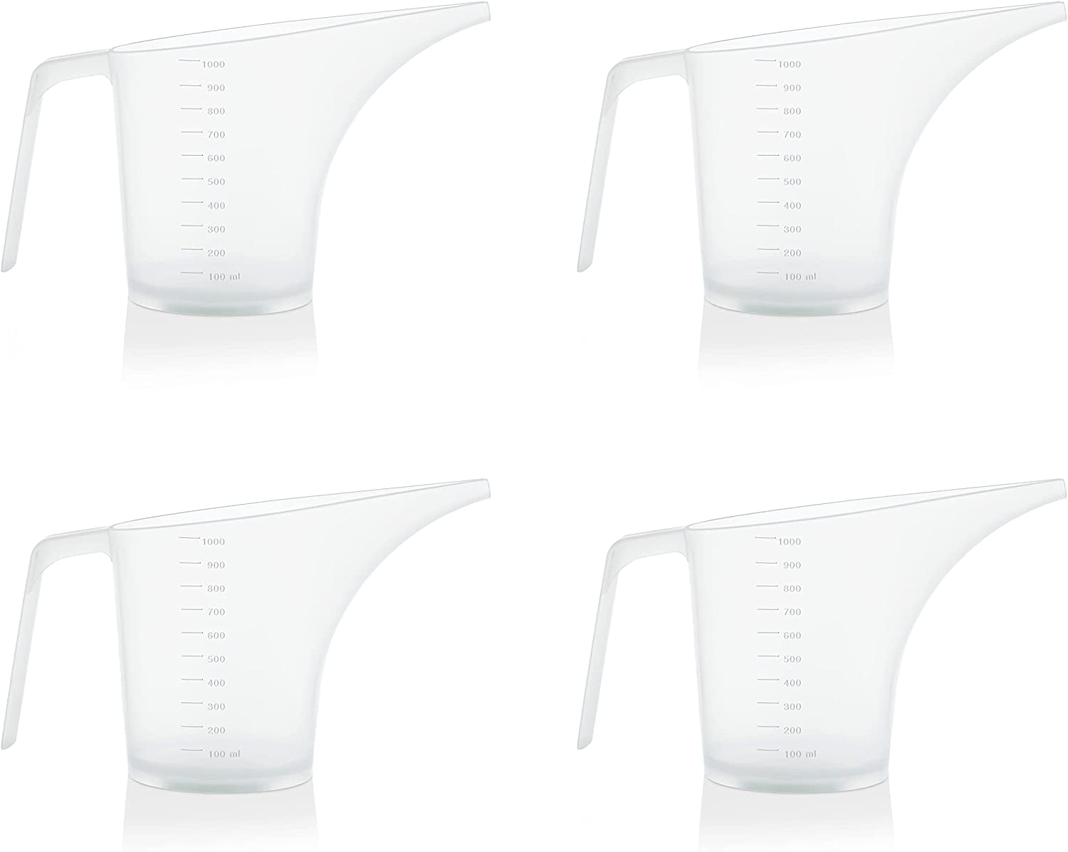 AppleTofu Funnel Pitcher Plastic (1000ml) - Measuring Cups for Mixing ...