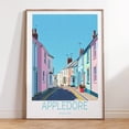 Appledore England Coastal Village Travel Home Decor Wall Art Unframed ...