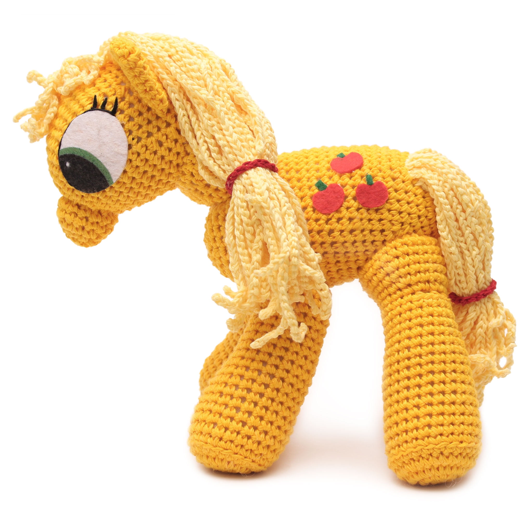 Applejack Pony Handmade Amigurumi Stuffed Toy Knit Crochet Doll VAC ...
